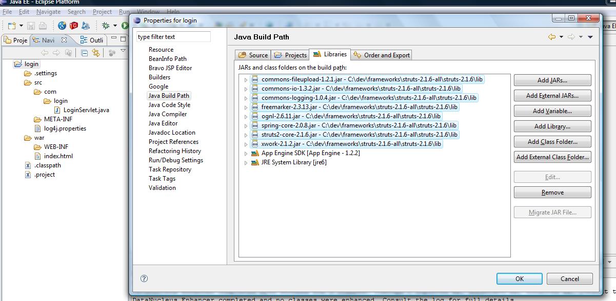 Creating Struts2 application on Google App Engine (GAE) – Shekhar Gulati