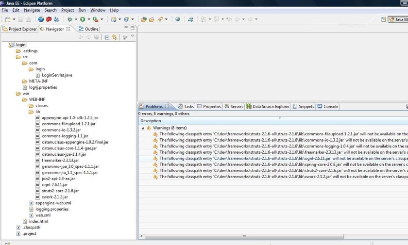 Creating Struts2 application on Google App Engine (GAE) – Shekhar Gulati