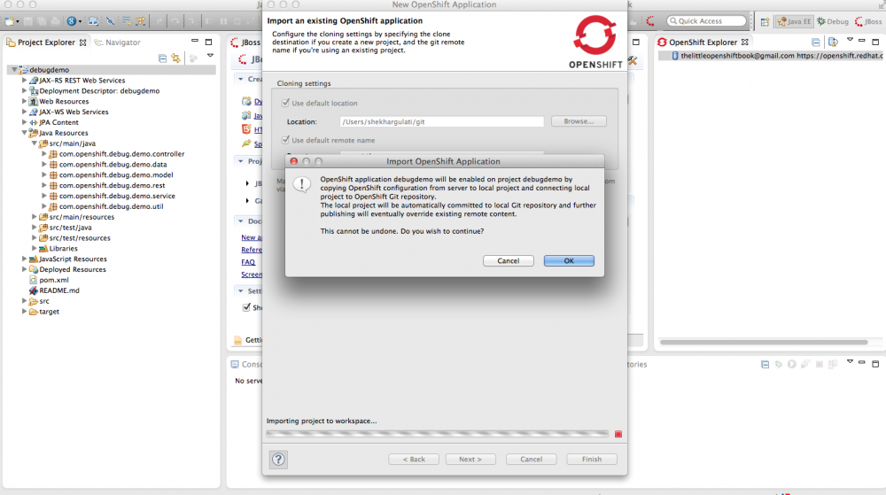 Import OpenShift Application – Shekhar Gulati
