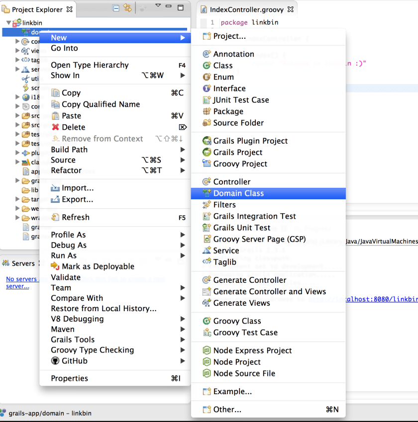 Create Domain Class – Shekhar Gulati